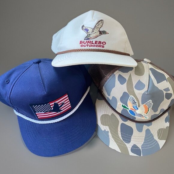 BURLEBO | Accessories | Burlebo Snapback Hat Lot Of 3 Mallard Hunting ...